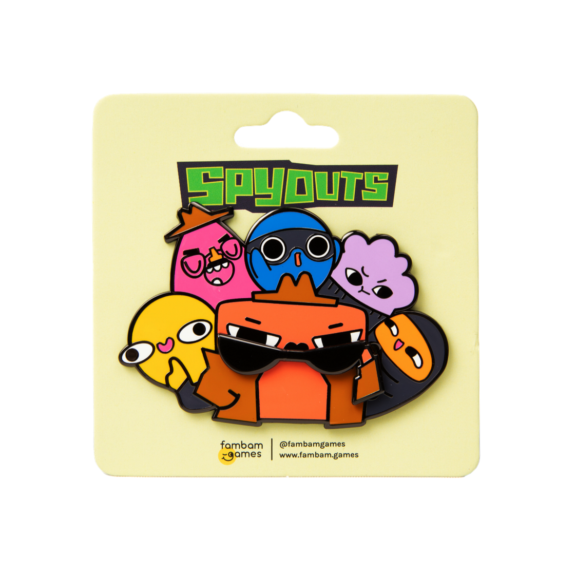 SpyOuts Sliding Enamel Pin – fambamgames